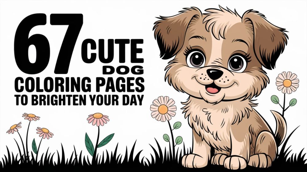 67 Cute Dog Coloring Pages to Brighten Your Day - KidPrintables