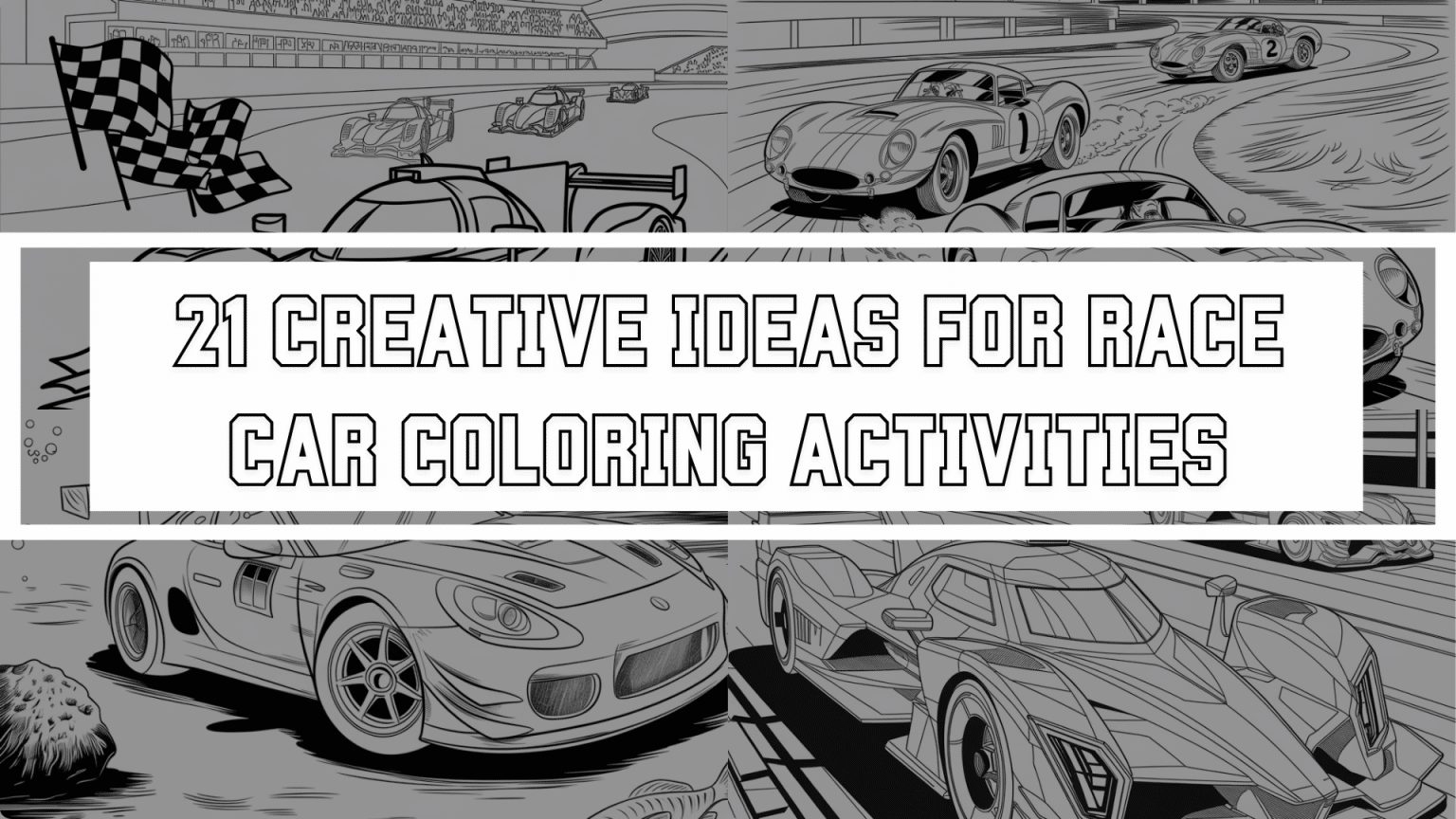 21 Creative Ideas for Race Car Coloring Pages - KidPrintables