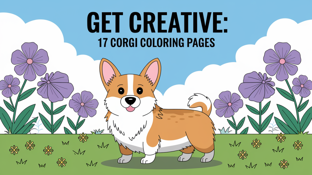 Get Creative With These 17 Corgi Coloring Pages - KidPrintables