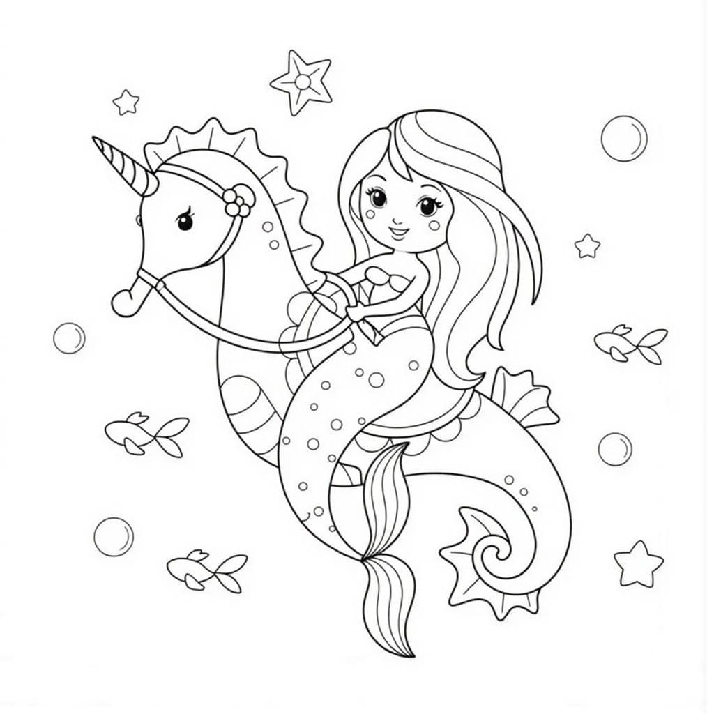 55 Mermaid Coloring Pages: Creative Fun for Everyone - KidPrintables