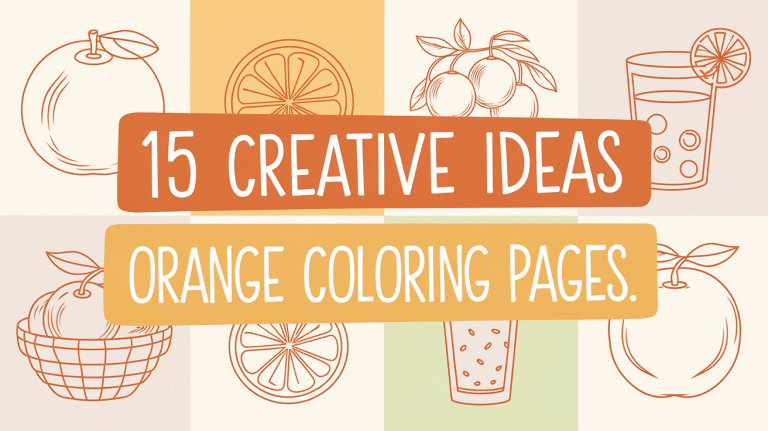 15 Creative Ideas for Orange Coloring Pages - KidPrintables