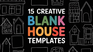 15 Creative Printable Blank House Template - KidPrintables