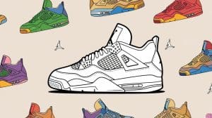 23 Exciting Jordan 4 Coloring Pages for Fans - KidPrintables