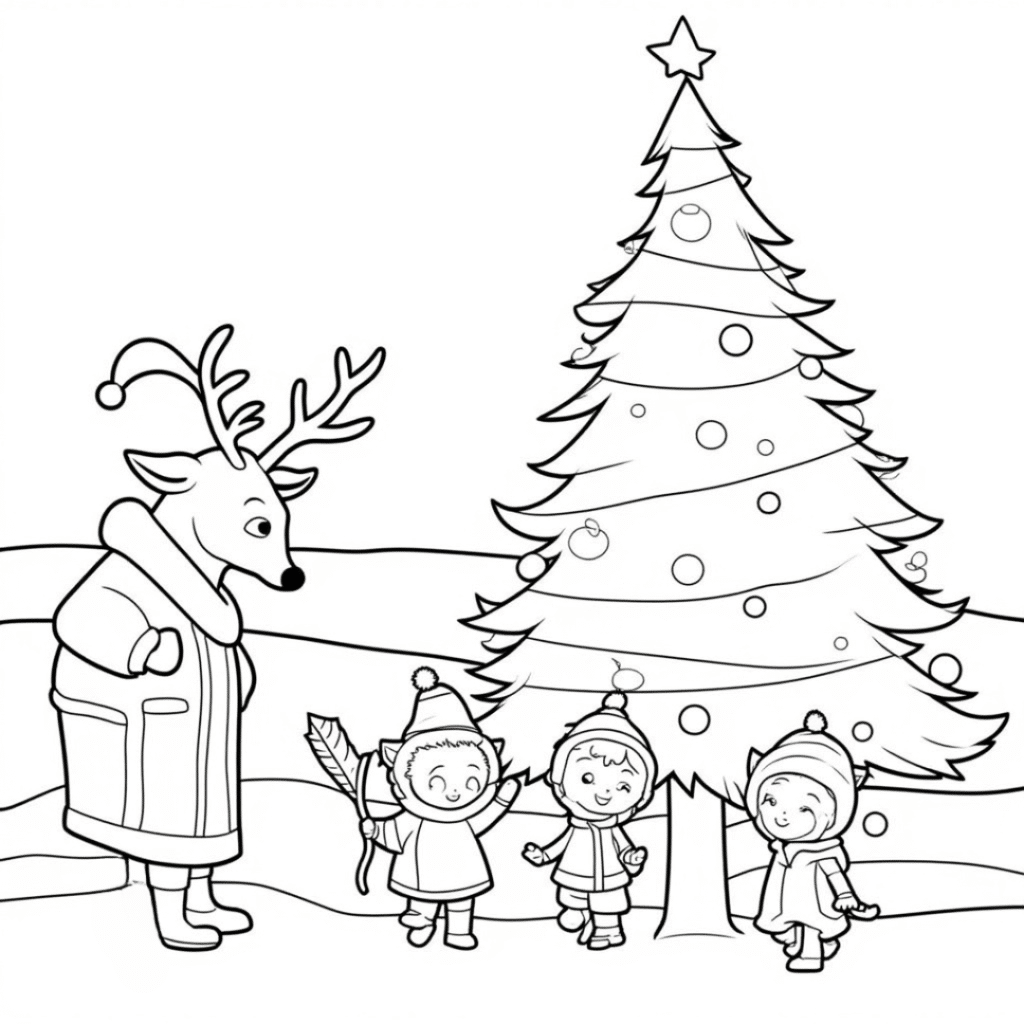 23 Rudolph Coloring Page For Kids - KidPrintables