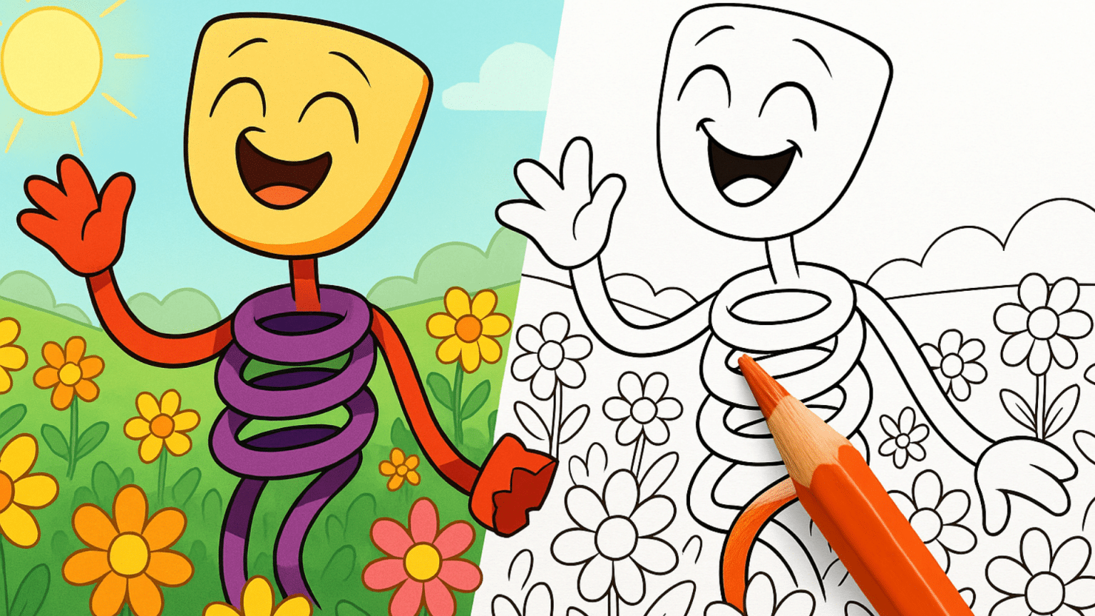 11 Fun Gangle Coloring Pages: Kids Favourite - KidPrintables