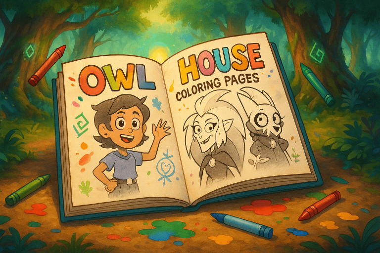 12 Free Owl House Coloring Pages for All Ages! - KidPrintables