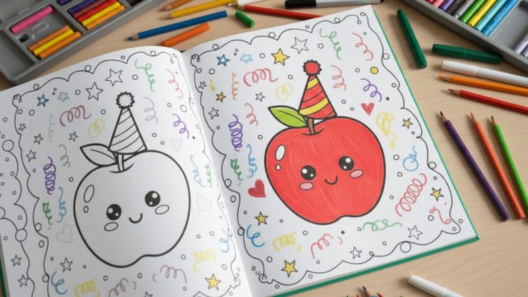 30 Apple Coloring Pages (Free Printable Designs) - KidPrintables