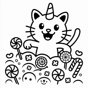 55 Cute and Free Kittycorn Coloring Pages - KidPrintables