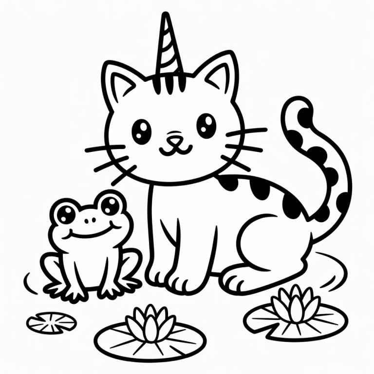 55 Cute and Free Kittycorn Coloring Pages - KidPrintables