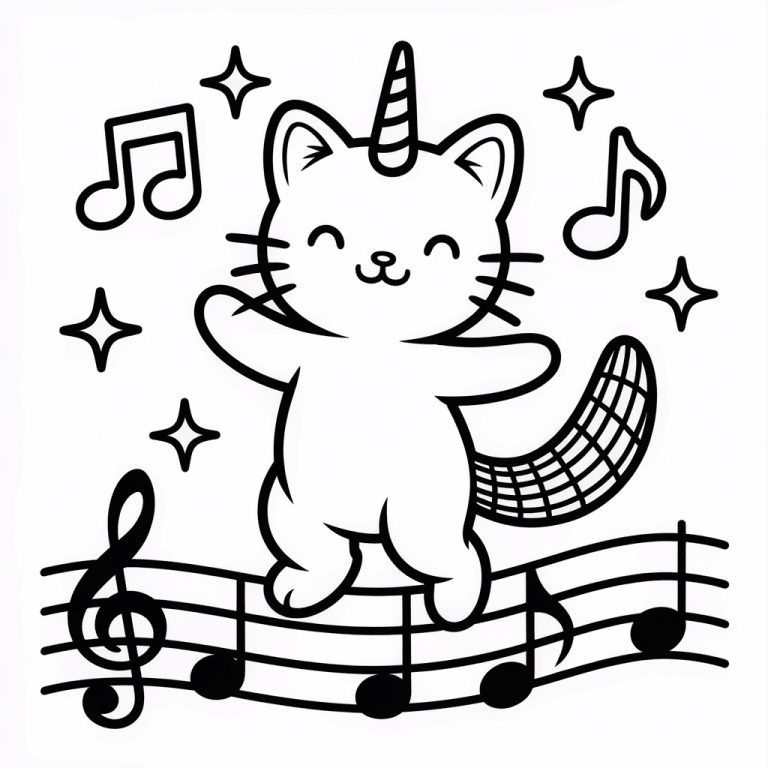 55 Cute and Free Kittycorn Coloring Pages - KidPrintables