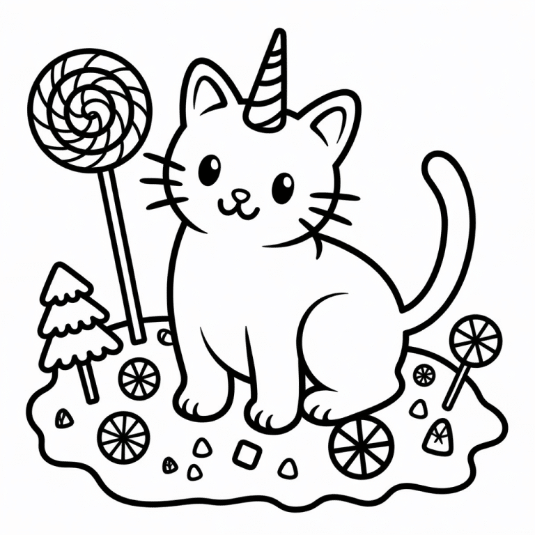 55 Cute and Free Kittycorn Coloring Pages - KidPrintables