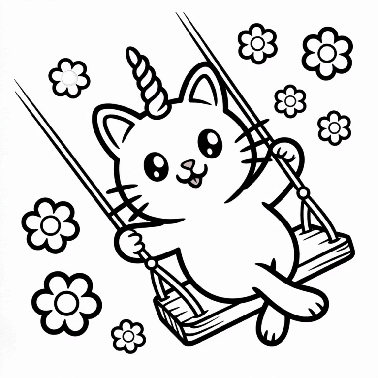 55 Cute and Free Kittycorn Coloring Pages - KidPrintables