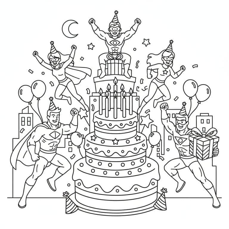 41 Fun Birthday Coloring Pages for Every Celebration - KidPrintables