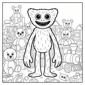 25 Huggy Wuggy Fun Coloring Pages for Kids (Free PDF) - KidPrintables