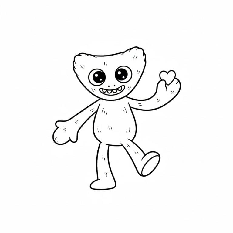 25 Huggy Wuggy Fun Coloring Pages for Kids (Free PDF) - KidPrintables